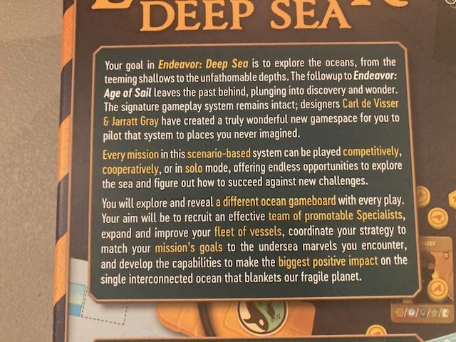 Endeavor Deep Sea: A Review of the Solo and Cooperative Modes – coopgestalt