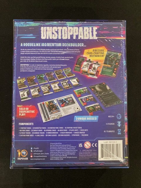 Unstoppable: A Solo and Two-Player Cooperative Deck-building/Crafting ...